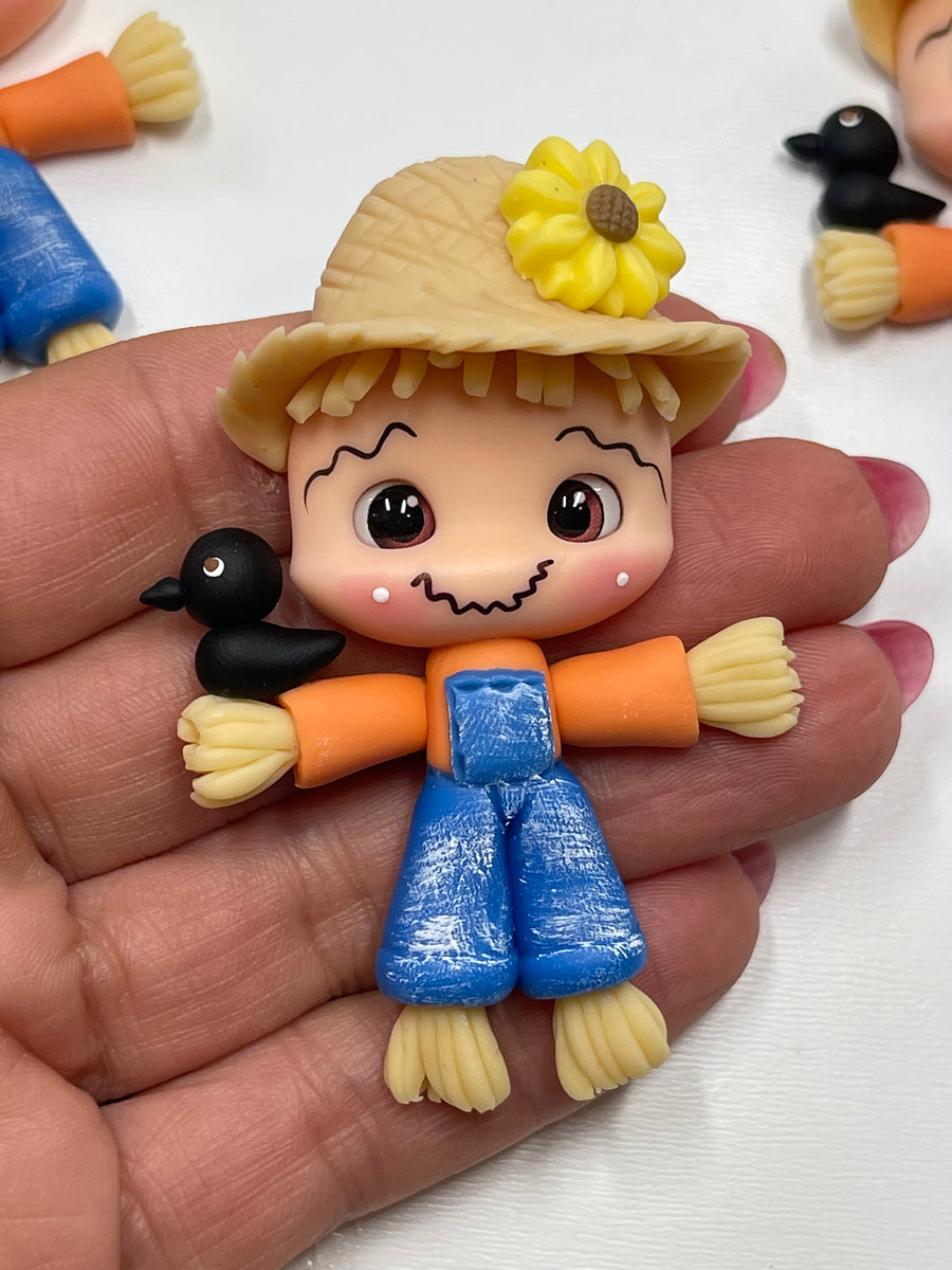 Scare - crow Fall Clay Figurine- Handmade – fairydustclay