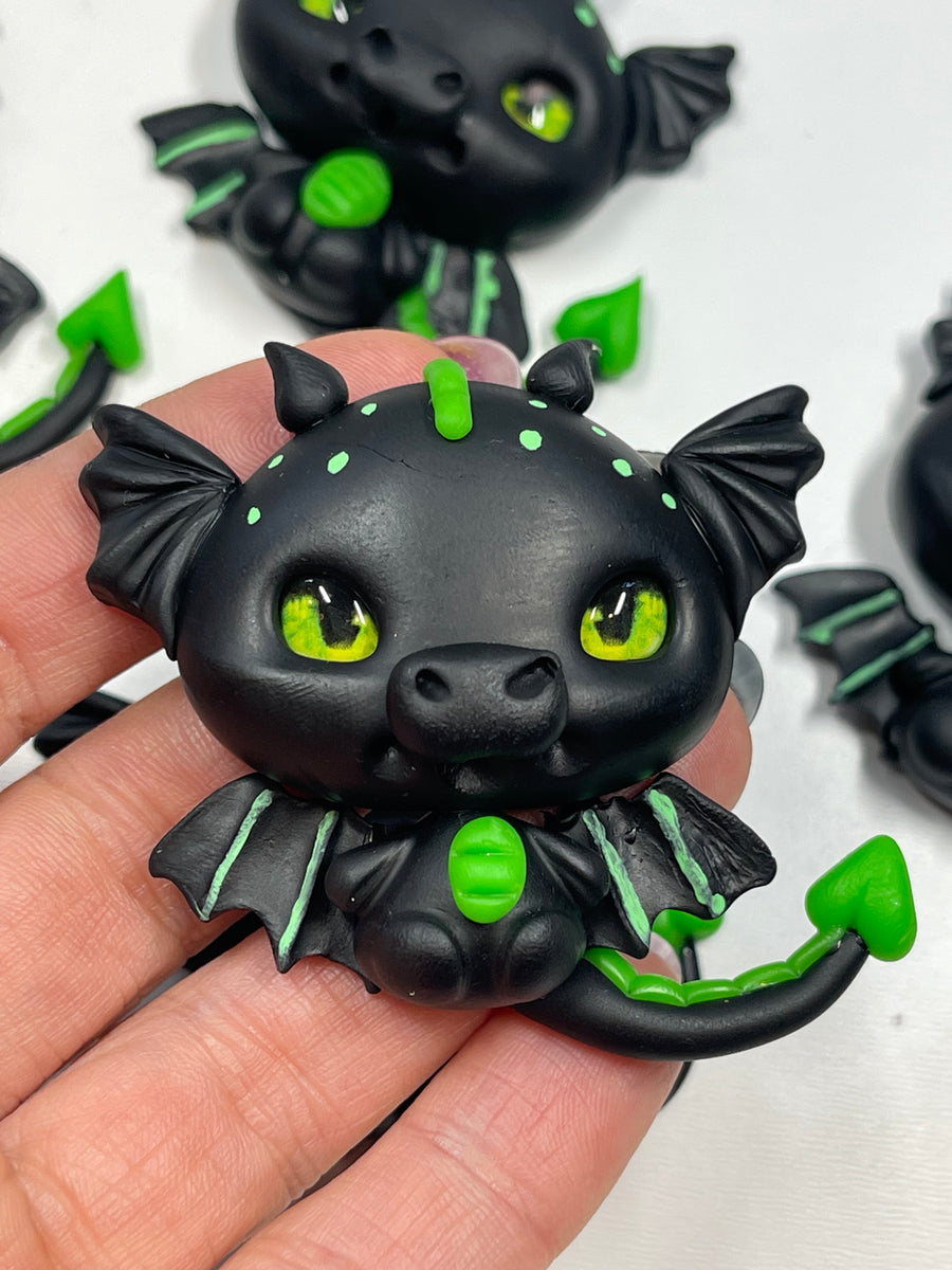 Drake the Dragon Clay Figurine- Handmade – fairydustclay